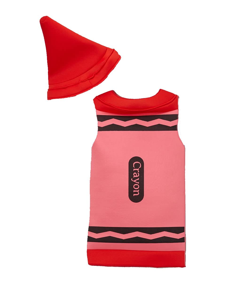 Dress Up America Crayon Costume For Kids - Red Crayon Tunic For Girls And Boys