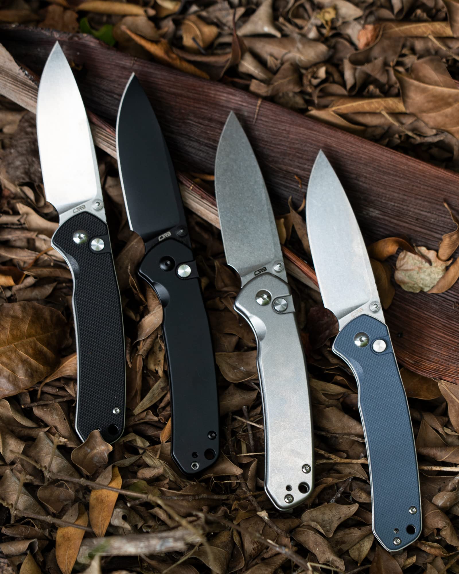 CJRB Folding Knife Pyrite (J1925) AR-RPM9 Blade and G10 Handle EDC Pocket Knife with Clip Black