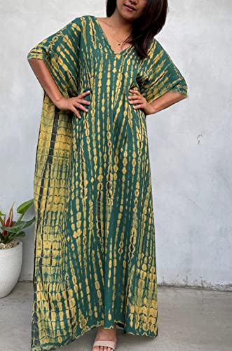 Wander Agio Skirt Long Dress Bikini Cover Up Beach Dresses for Women Robe Coverups Printing Dyeing Stripe Green Yellow 19