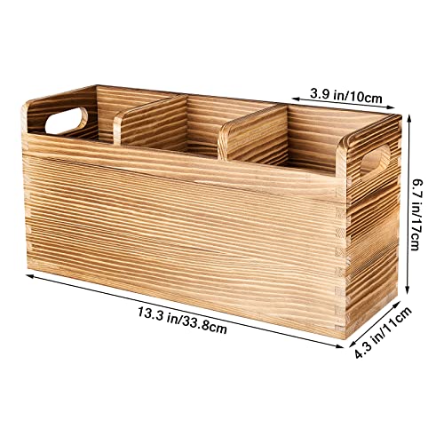 RedCall Utensil Holder,Wood Cooking Utensil Organizer,Large Farmhouse Utensil Holder for Counter top,Rustic Spoon Spatula Holder Kitchen Tools Storage Caddy Decor
