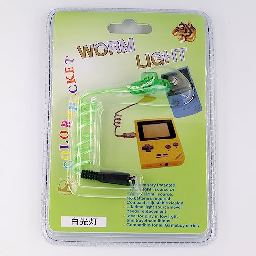 Worm Light WoLight Led Illumination for Gameboy Color GBC GBP Console (Green)