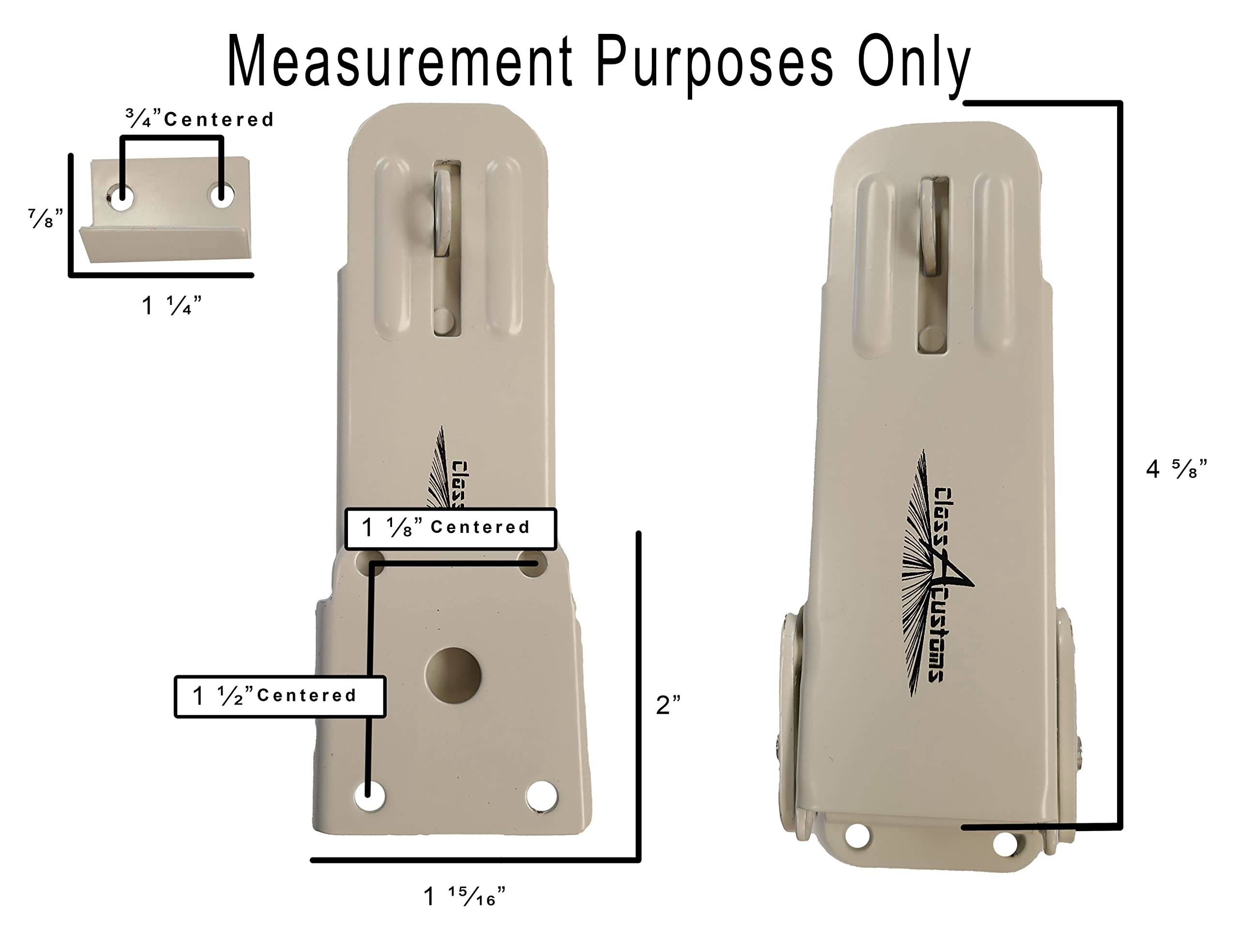 Class A Customs | Four (4) Pack of White Locking Fold Down Camper Latch and Catch