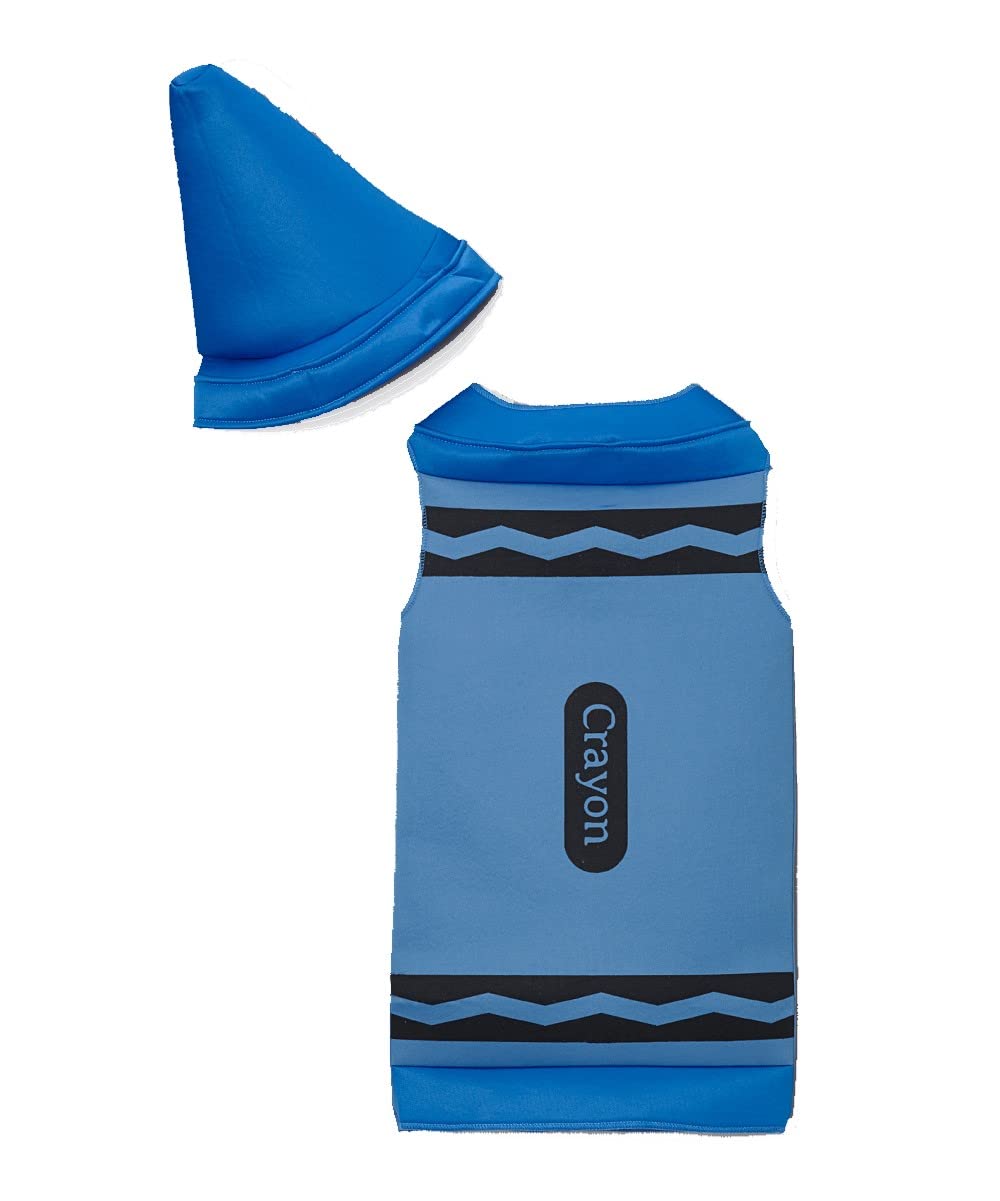 Dress Up America Crayon Costume For Kids - Blue Crayon Tunic For Girls And Boys