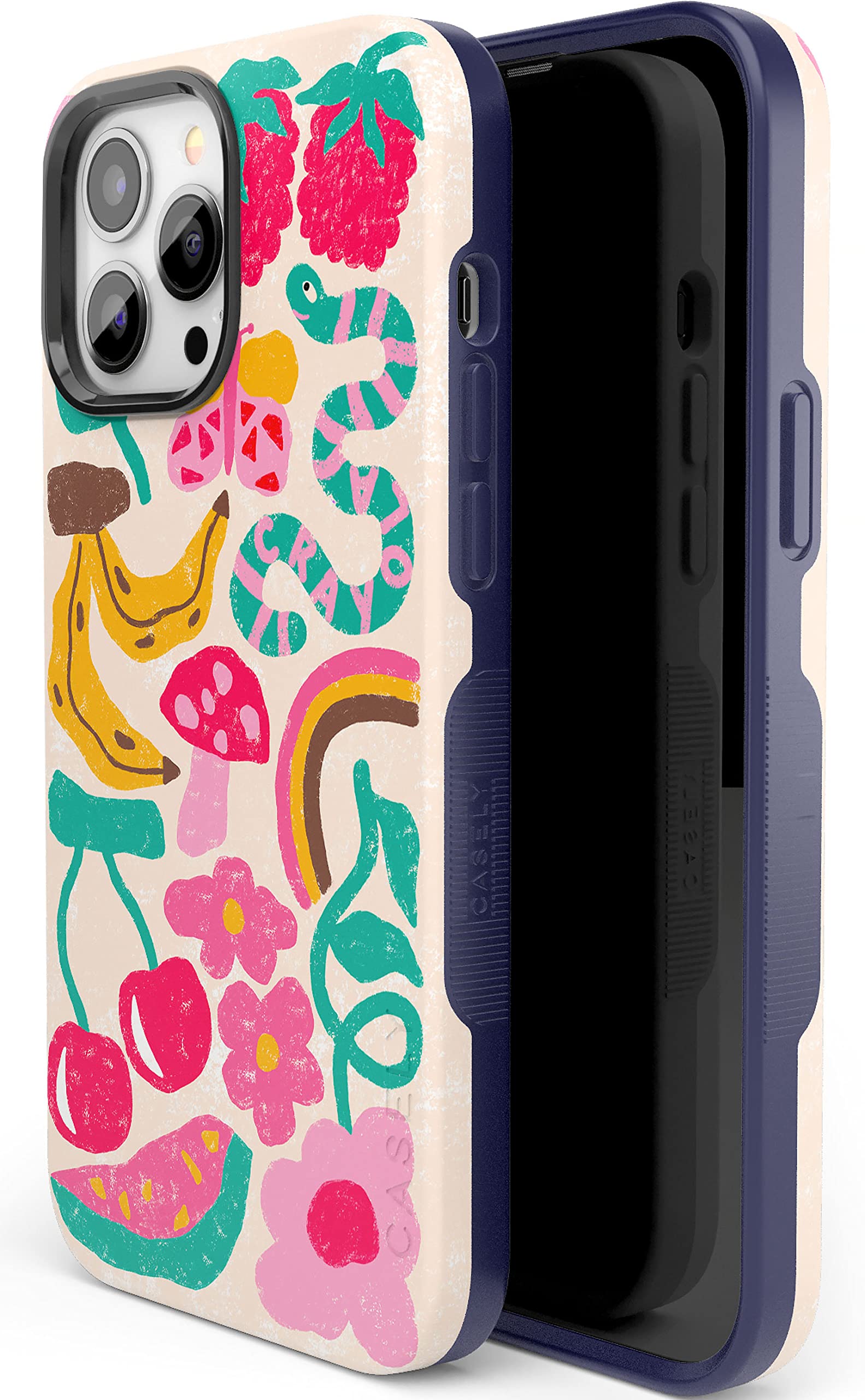 Casely iPhone 13 Pro Max Case | Compatible with MagSafe | Doodle Bug | Crayola Crayon Case