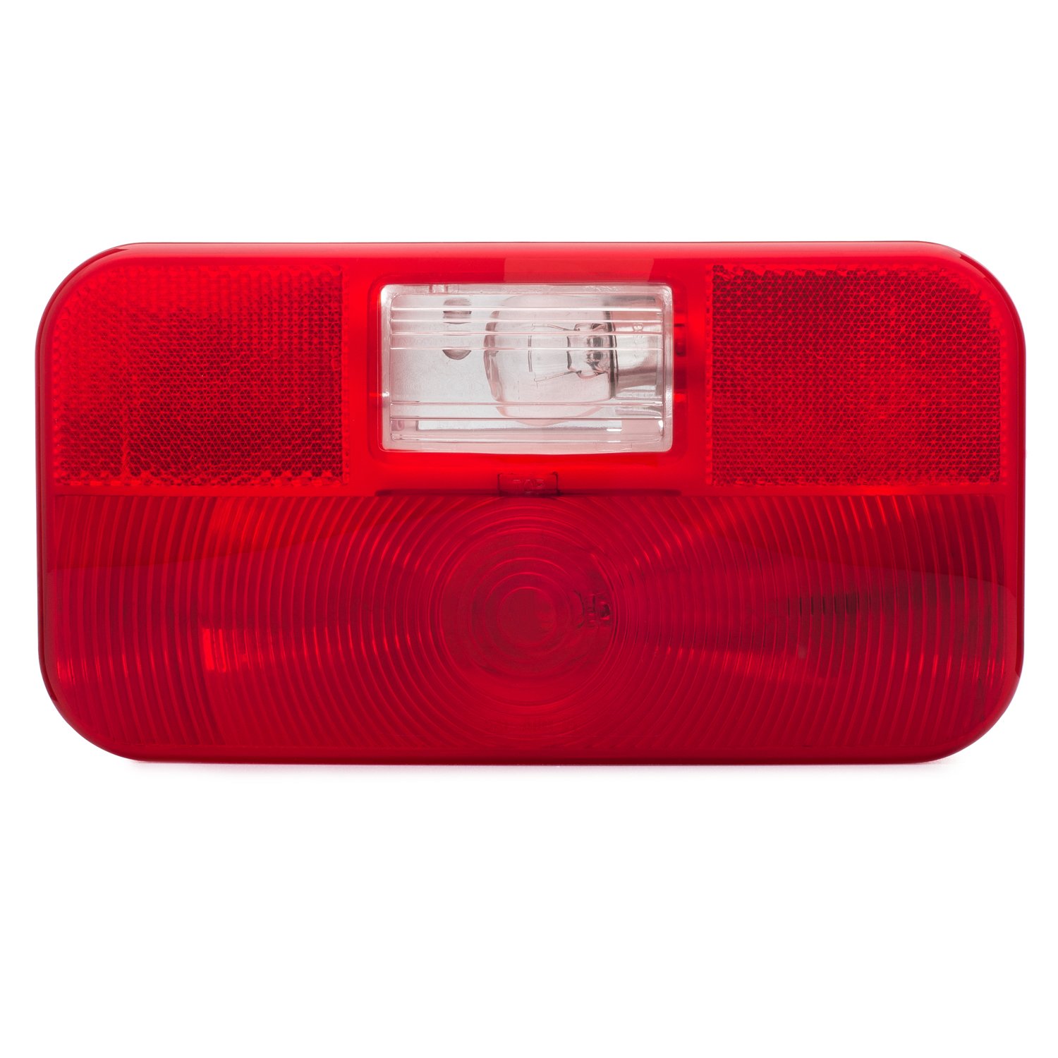 Lumitronics Red Surface Mount Light - Stop/Turn/Tail/Backup for RV, Trailer, Camper, 5th Wheel and Motorhomes (White)