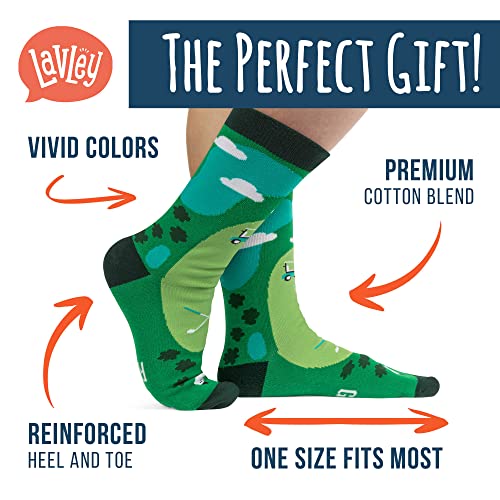 I'd Rather Be Golfing - Funny Golf Socks Novelty Christmas Gift Stocking Stuffer For Men, Women and Teens