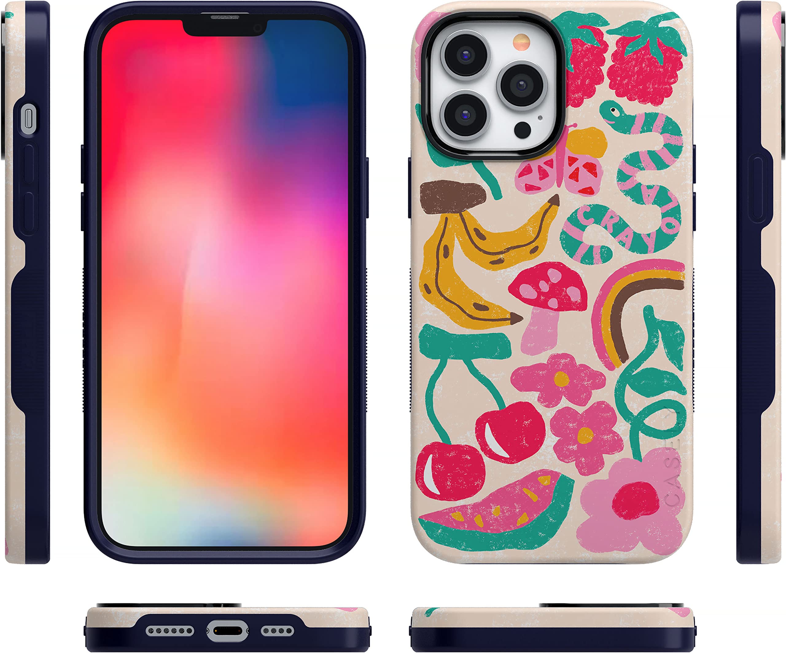 Casely iPhone 13 Pro Max Case | Compatible with MagSafe | Doodle Bug | Crayola Crayon Case