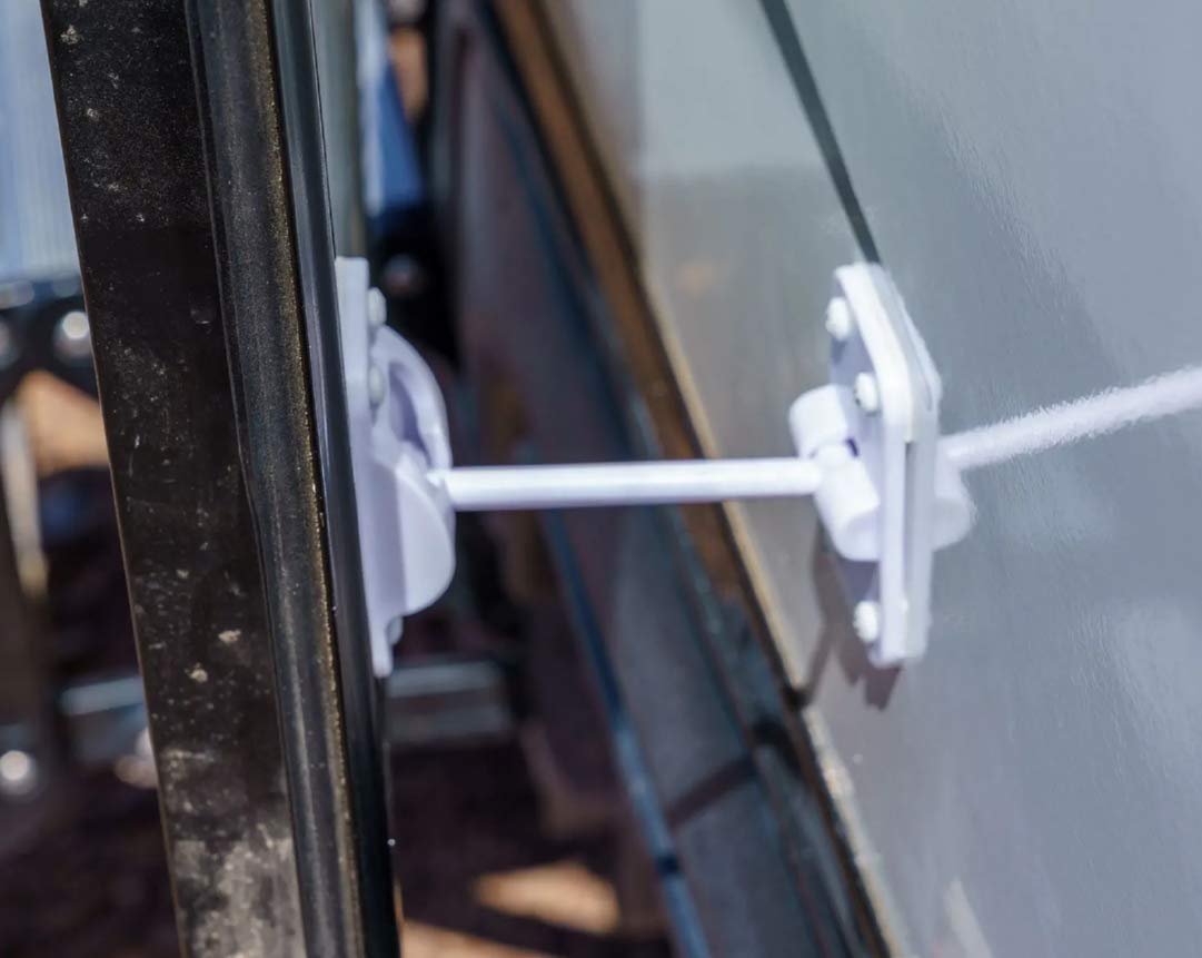 Leisure Coachworks 2-Pack White RV T-Style Door Holder Catch 4" 2 Pack for Latch Holder Camper Trailer Cargo Hatch (White, 4" 2-Pack)