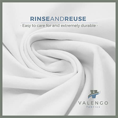 VALENGO Lint Free 100% Cotton New Rags for Dust Cleaning, Soft Tshirt Rags for Cast Iron, Staining Wood, Shoe Polish Cloth Bag, 17”x17”- (7 Pack)