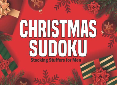 Stocking Stuffers for Men: Christmas Sudoku: Fun Holiday Activity & Brain Games ift Idea for stocking stuffers | +100 puzzles mix levels for Women and Men