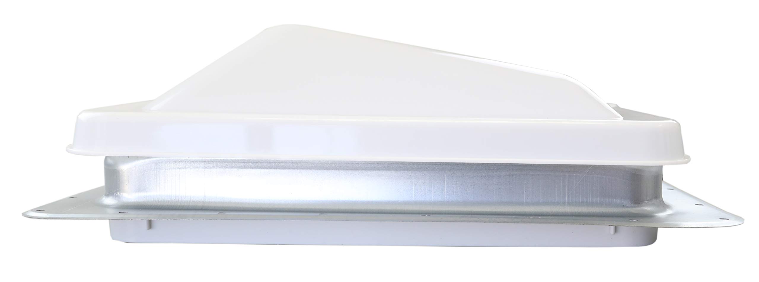 classAcustoms Heng's 71111A-C RV Roof Vent White Wegde Lid Non Powered Manual Crank Lid with Built in Screen and Galvanized Frame