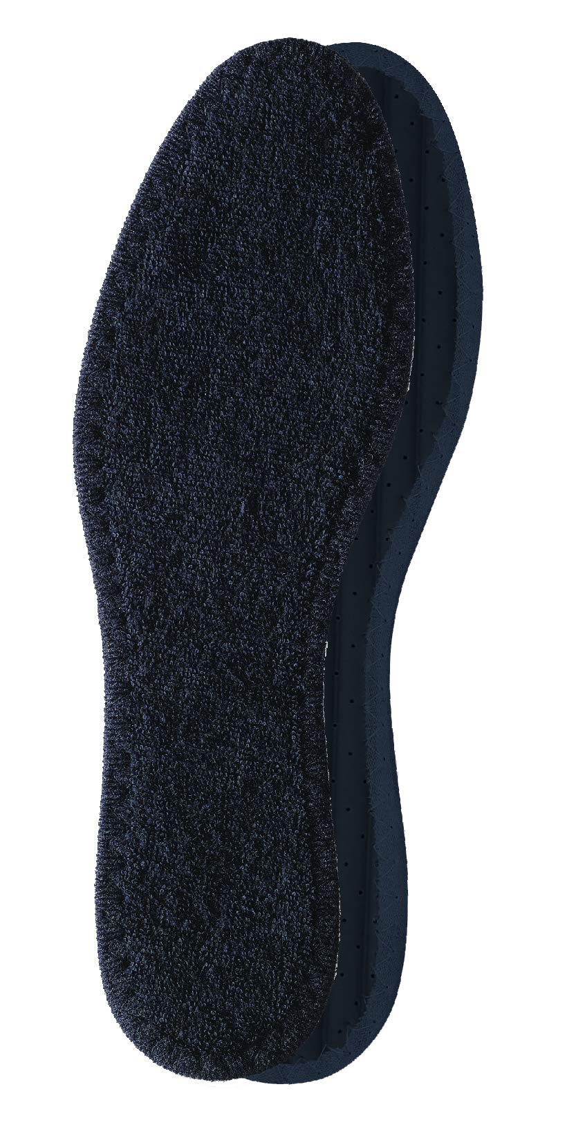 Pedag Summer | Pure Terry Cotton Insoles | Handmade in Germany | Absorbs Sweat & Controls Odor | Ideal for Wear Without Socks | Washable | US Women 7/ EU 37 | Black | 3 Pair