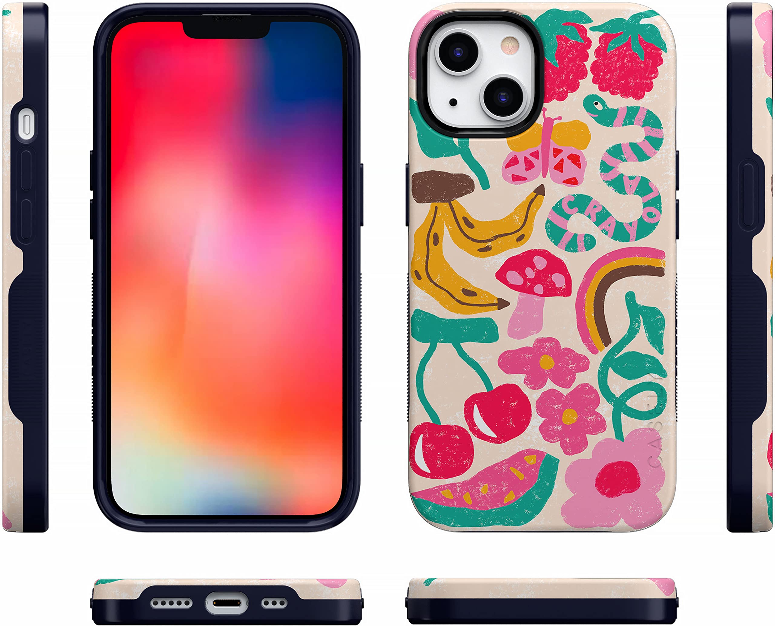 Casely iPhone 15 Plus Doodle Bug Crayola Crayon Bold Case - Compatible with MagSafe