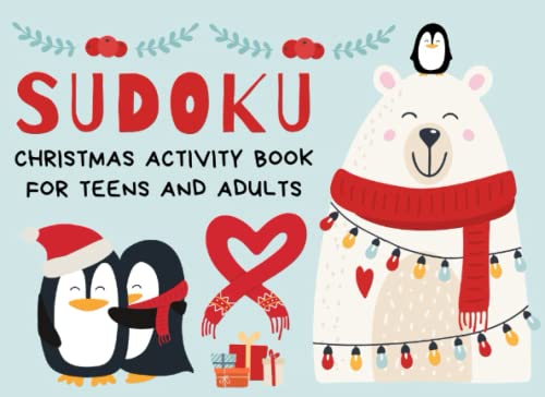 Stocking Stuffers for Women : Sudoku: 3 Levels : Cute Cover : Christmas Activity Book for Adults for Teens : Women's Gifts for Christmas : Book for ... Grandma : Stocking Stuffer for Her for Wife