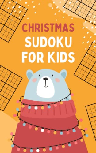 Stocking Stuffers for Kids: Sudoku: Easy Puzzles 4x4 6x6: Christmas Coloring Pages: Fun Activity & Coloring Book for Kids Ages 6-8 8-12