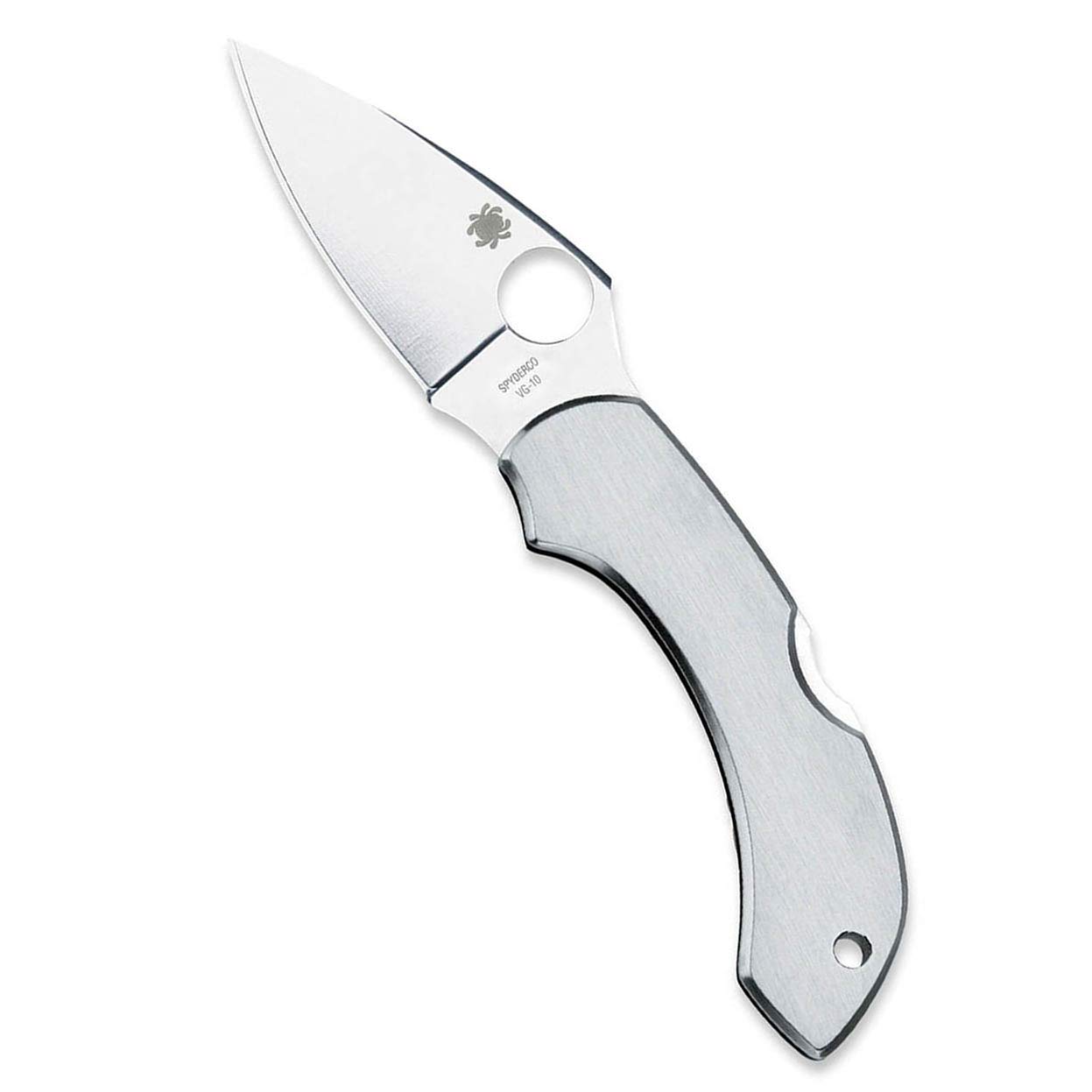 Spyderco Dragonfly Signature Knife with 2.32" VG-10 Steel Blade and Durable Stainless Steel Handle - PlainEdge - C28P