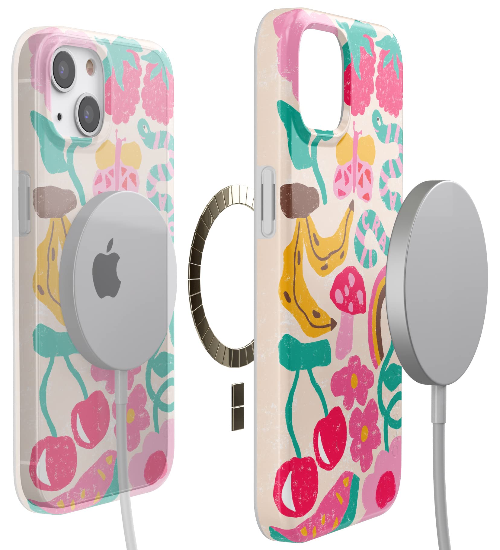 Casely iPhone 13 Case | Compatible with MagSafe | Doodle Bug | Crayola Crayon Case