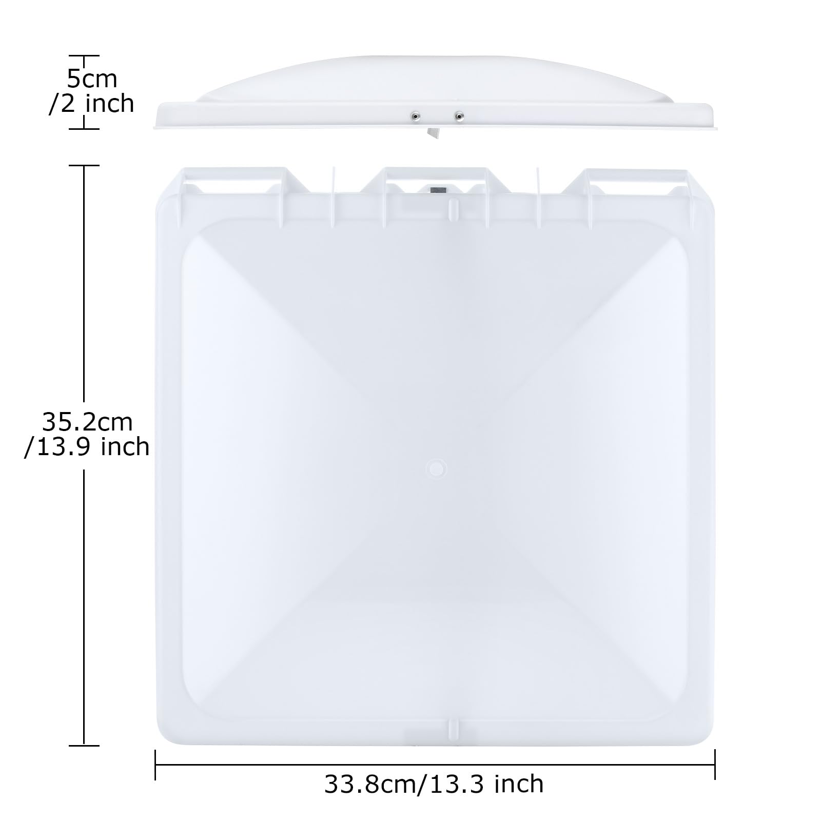 Oungy Rv Vent Covers for Roof RV Roof Vent Covers Compatible with 14 x 14 Inch Replacement Roof Vent Cover for Trailer Camper Motorhome, White
