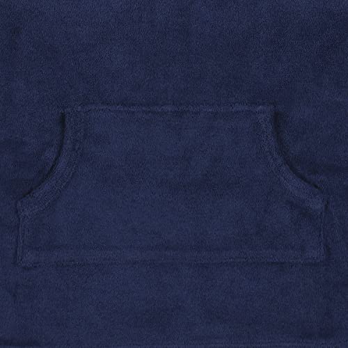 Gerber Unisex Baby Toddler Hooded Kangaroo Pocket Terry Cover Up, Navy, 4T