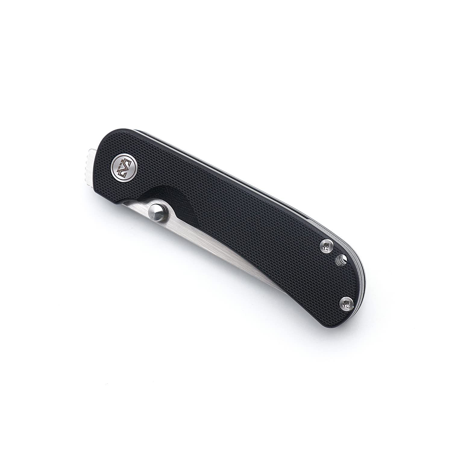 Miguron Knives M Takog Pocket Folding Knife 3.0" 14C28N Stonewashed Blade Black G10 Handle MGR-805WH