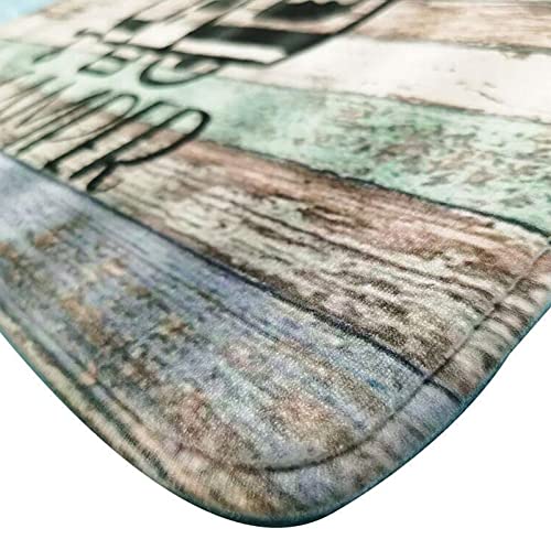 16x24 inches Happy Camper Non-Slip Doormat Bath Mat,Entrance Rug for Front Door Kitchen Floor Bath Tub Bedroom