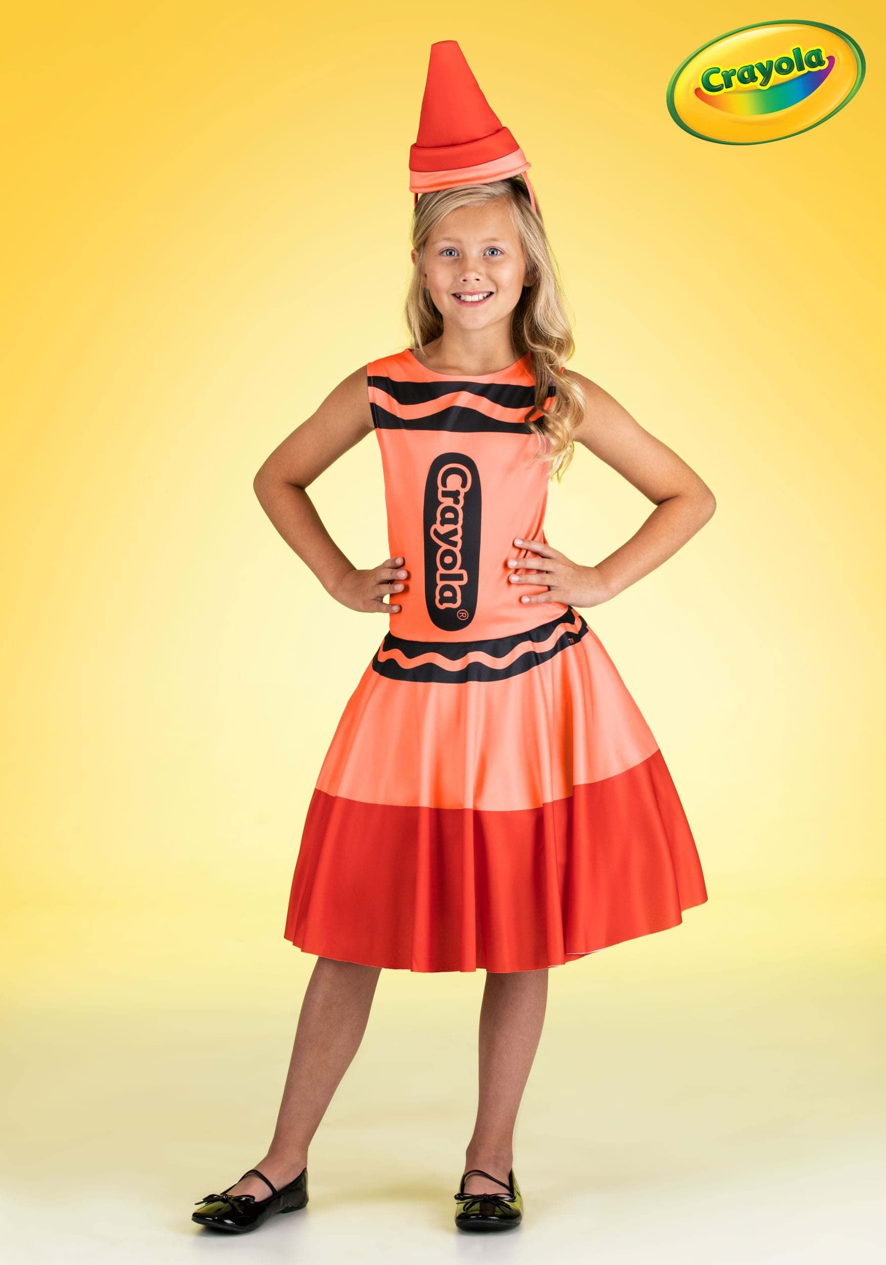 Fun Costumes Kid's Red Crayon Dress, Large