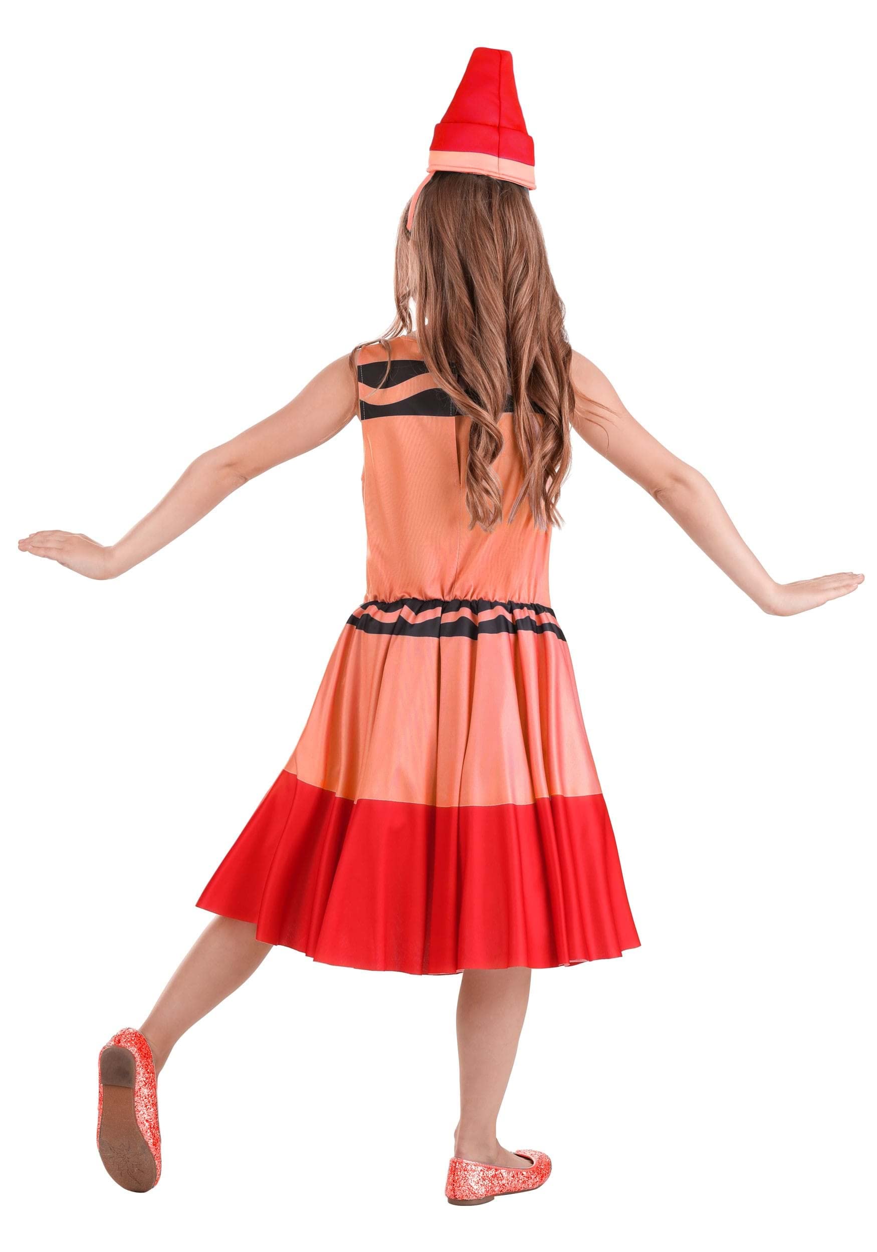 Fun Costumes Kid's Red Crayon Dress, Large