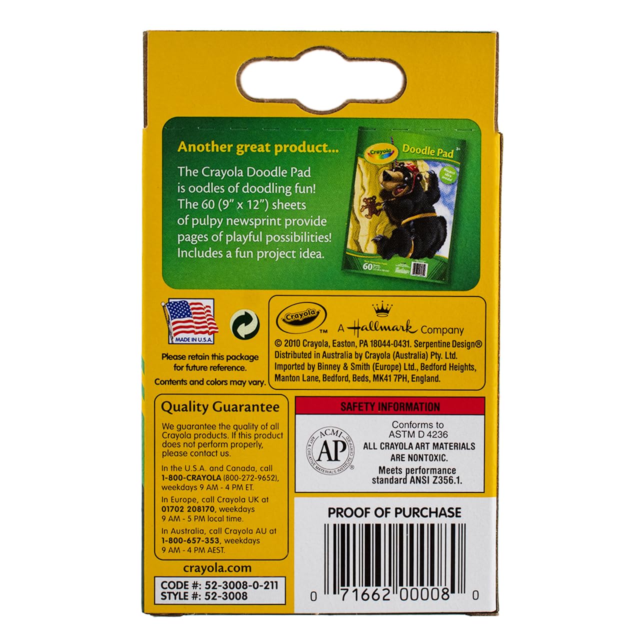Crayola Bin523008 Classic Color Pack Nontoxic Crayons