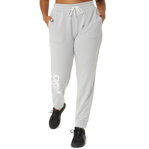 ASICS Women's Essential French Terry Jogger Apparel, XS, Light Grey Heather