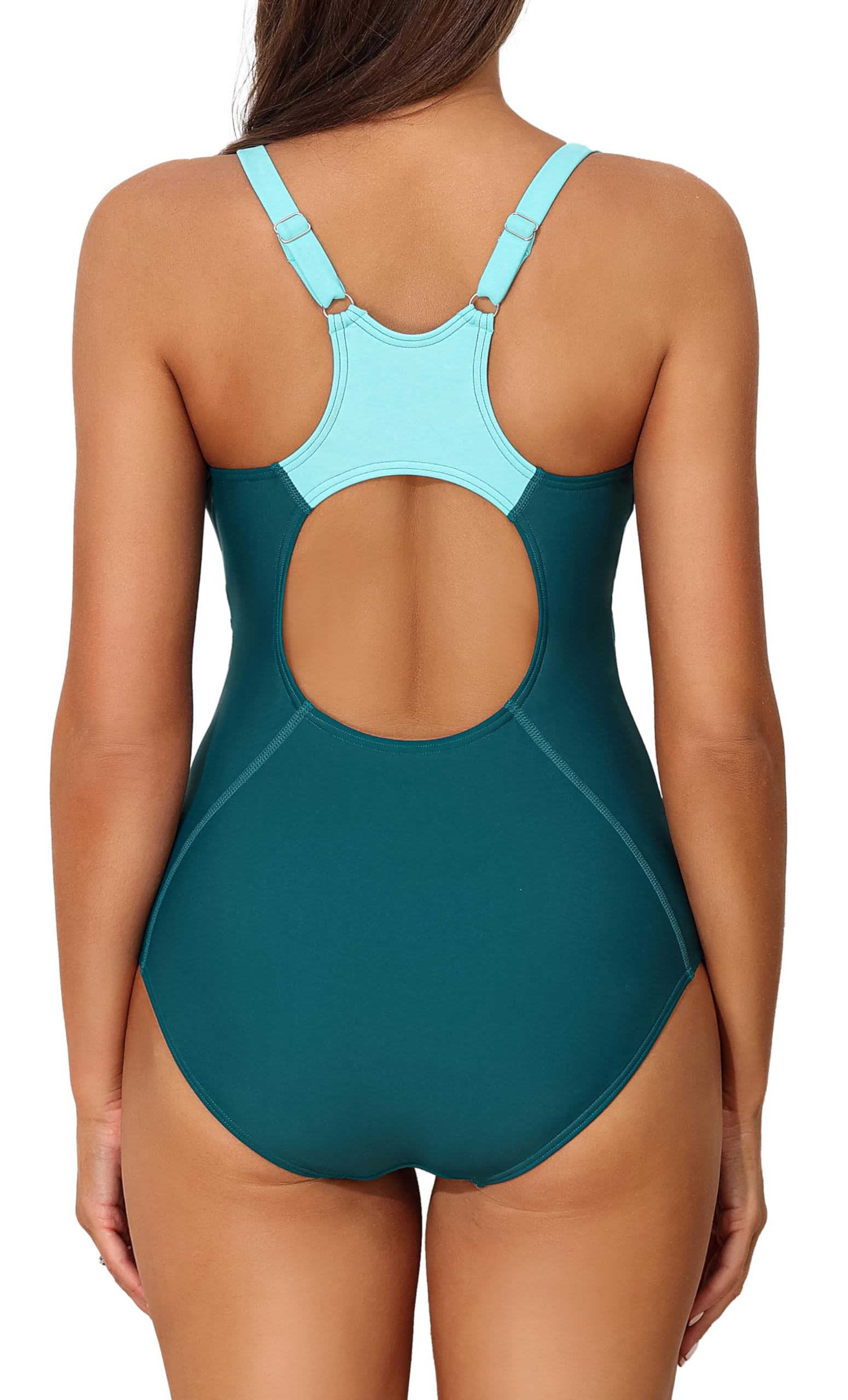 beautyin Plus Size One Piece Swimsuits for Women Athletic Sports Swimwear Bathing Suit