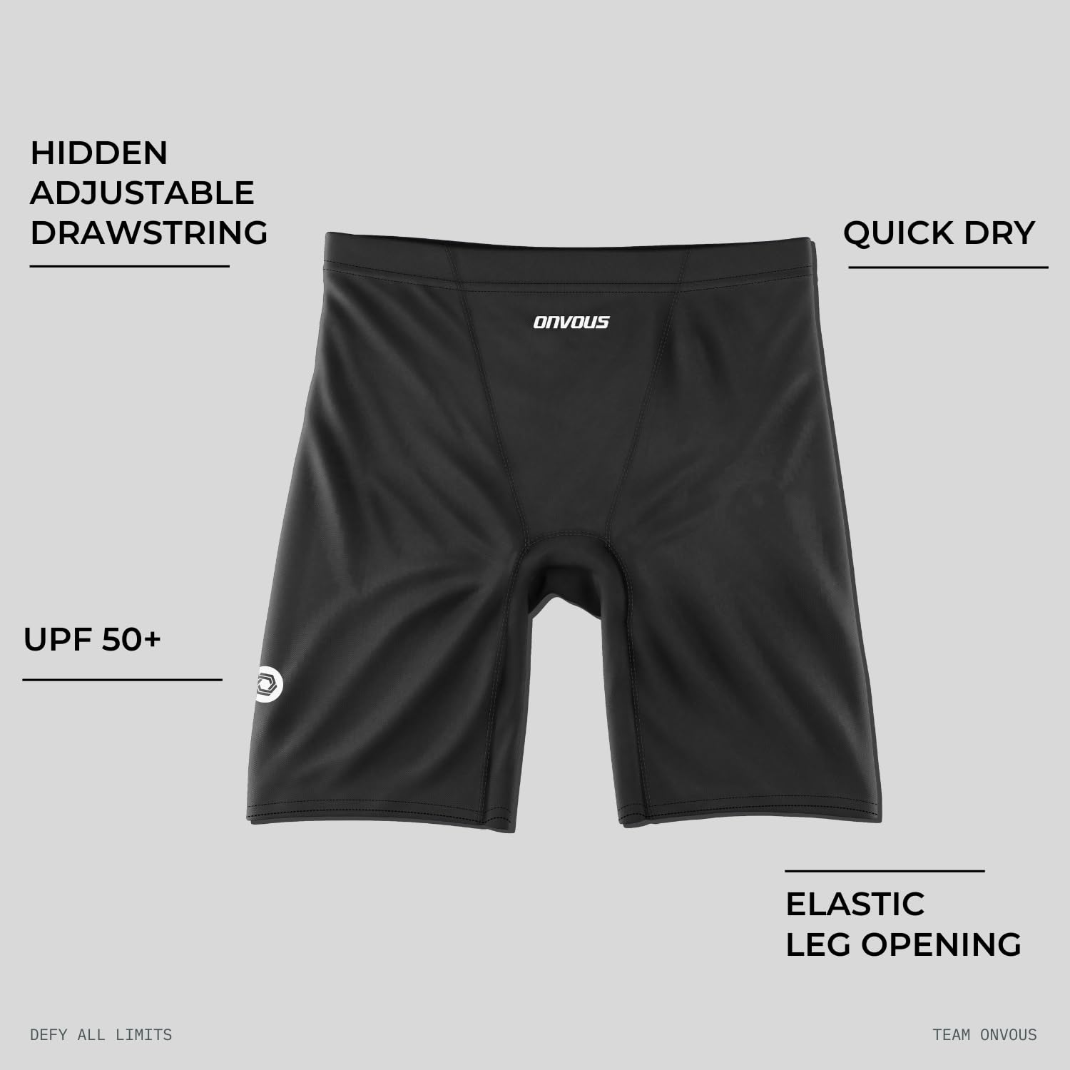 Onvous Men's Athletic Swimwear Jammer | Men's Swim Jammers Size 28-38