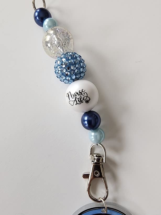 REARVIEW MIRROR HANDMADE BEADED NURSE CAR CHARM - FREE STANDARD SHIPPING