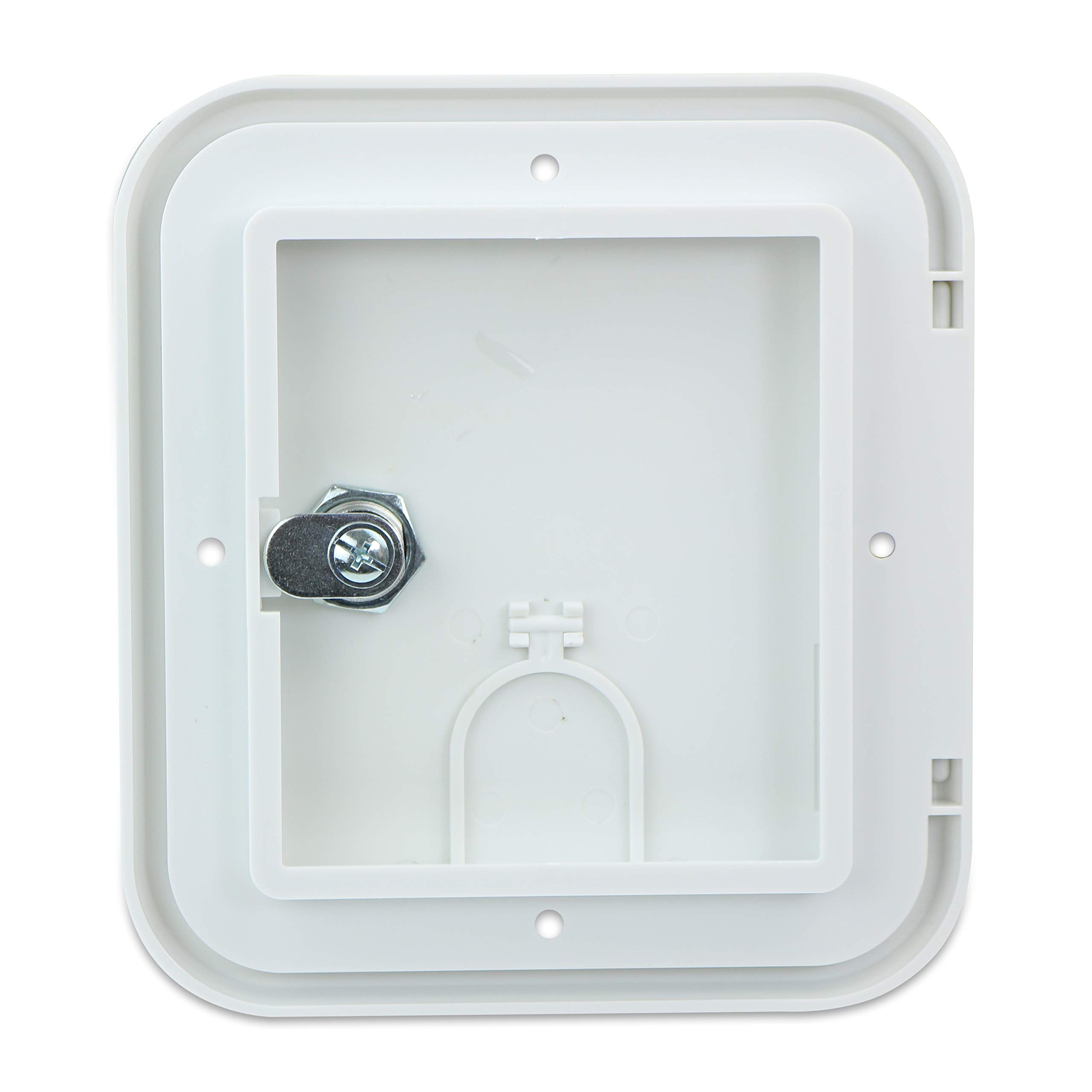 RV Camper Trailer Motorhome Power Cord Hatch Electrical Access Door (White-1801LW)