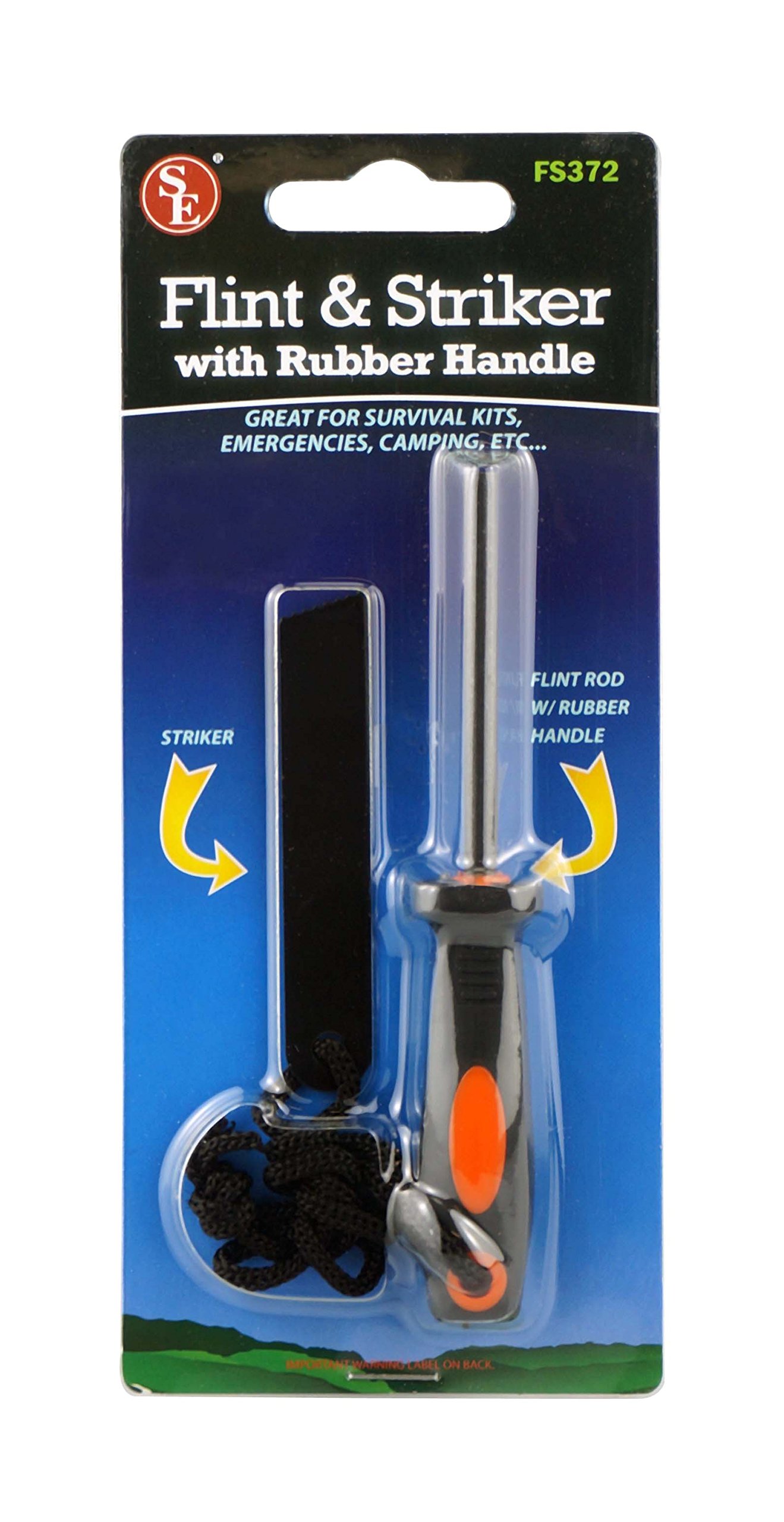 SE Flint and Striker with Rubber Grip Handle - FS372