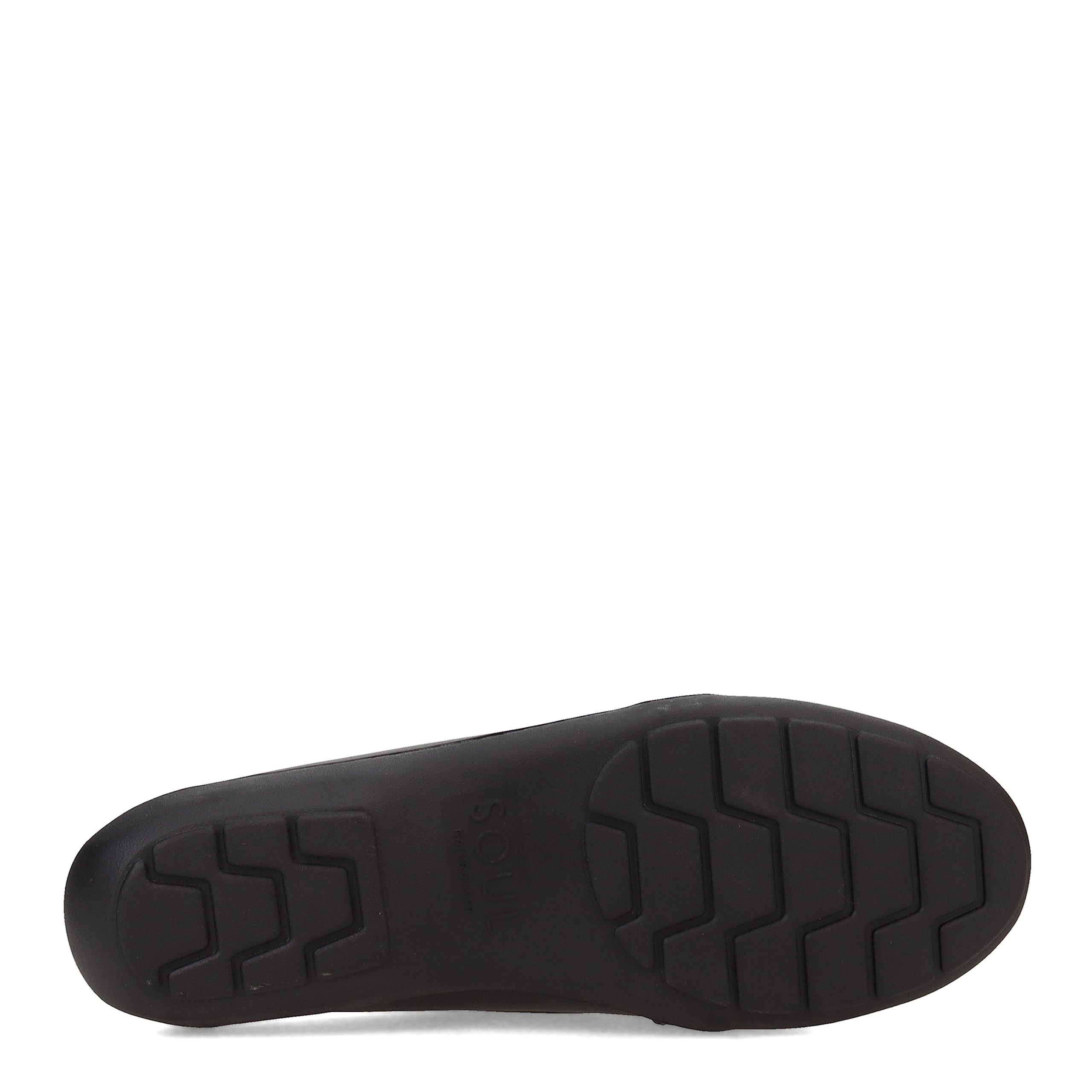 Naturalizer Soul Womens Kentley Slip On Memory Foam Loafer with Ornament, Black Leather, 8 M