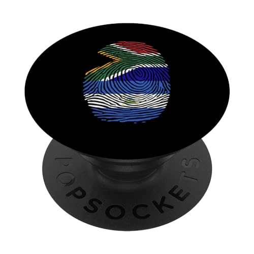 South Africa Nicaragua Fingerprint South African Nicaraguan PopSockets Standard PopGrip