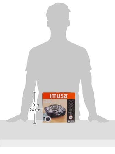 IMUSA USA Electric Single Burner, Black