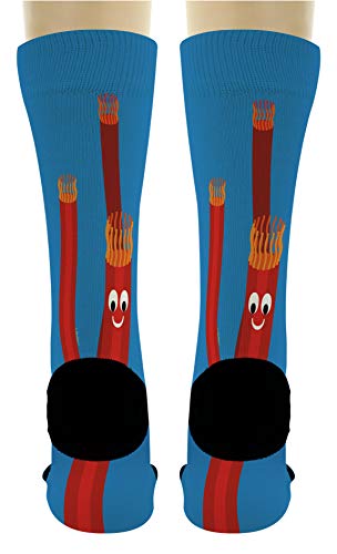 ThisWear Humorous Gifts Wacky Waving Inflatable Dancing Tube Man Funny Crew Socks 1-Pair Novelty Crew Socks