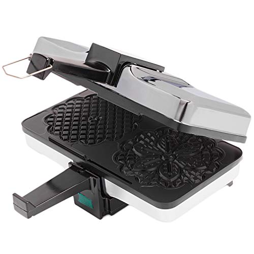 Pizzelle Maker - Non-stick Electric Pizzelle Baker Press Makes Two 5-Inch Cookies at Once- Recipe Guide Included- Easter Holiday Dessert Treat Making Made Easy- Unique Birthday or Any Occasion Gift