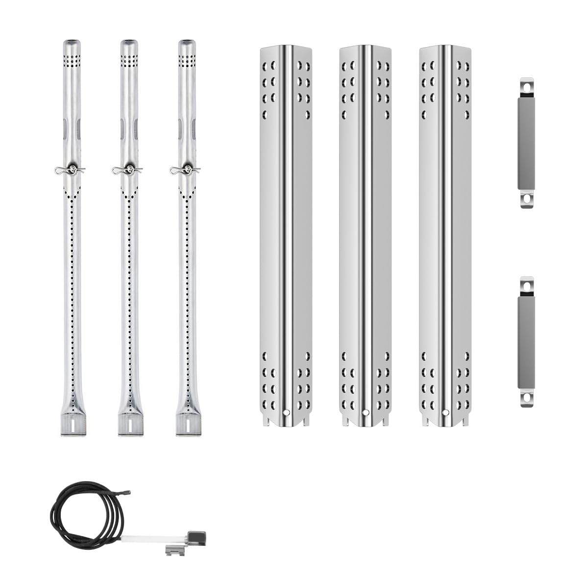 SafBbcue 463437815 463436915 Replacement Parts for Charbroil 463436815 463435115 463370015 463335115 466335015 463343015 466343015 Heat Plates G4580018W1 G4328M00W1 Burner Tube