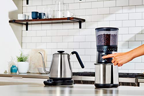 OXO Brew Gooseneck Electric Kettle β Hot Water Kettle, Pour Over Coffee & Tea Kettle, Adjustable Temperature, Built-In Brew Timer, Stainless Steel, 1Lβ