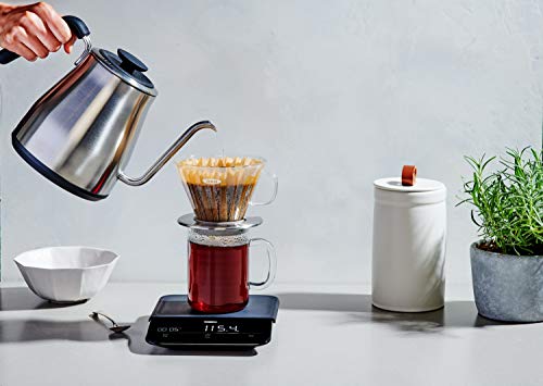 OXO Brew Gooseneck Electric Kettle β Hot Water Kettle, Pour Over Coffee & Tea Kettle, Adjustable Temperature, Built-In Brew Timer, Stainless Steel, 1Lβ