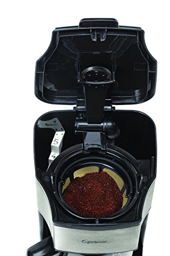 Capresso 5-Cup Mini Drip Coffee Maker, Black and Stainless Steel