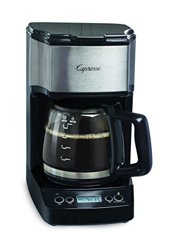 Capresso 5-Cup Mini Drip Coffee Maker, Black and Stainless Steel
