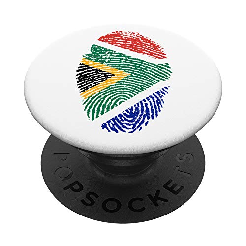 South Africa Fingerprint African Men Women Gift PopSockets Grip and Stand for Phones and Tablets