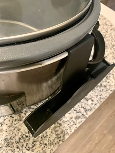 Lid Pocket Slow Cooker Lid Holder | Fits Most Slow Cookers | Hands-Free Design Keeps Countertops Clean | Unique Crock Pot Kitchen Pot Organizer | Works With Most Crocks