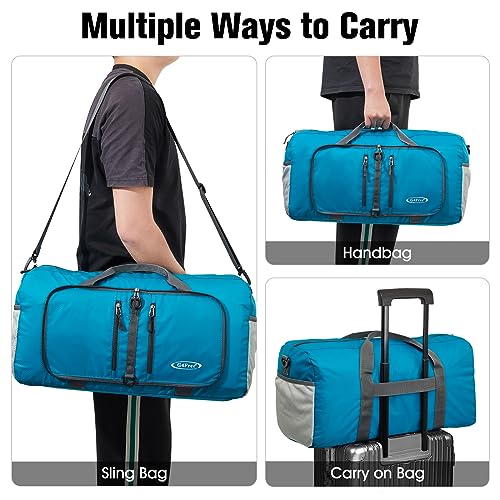 G4Free 40L 65L Foldable Duffel Bag Water Resistant Carry On Tote Bag Lightweight Packable Duffel Bag for Travel Overnight Weekender Bag for Men Women