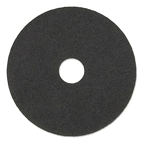 Boardwalk BWK4019HIP High Performance 19 in. Stripping Floor Pads - Grayish Black (5-Piece/Carton)