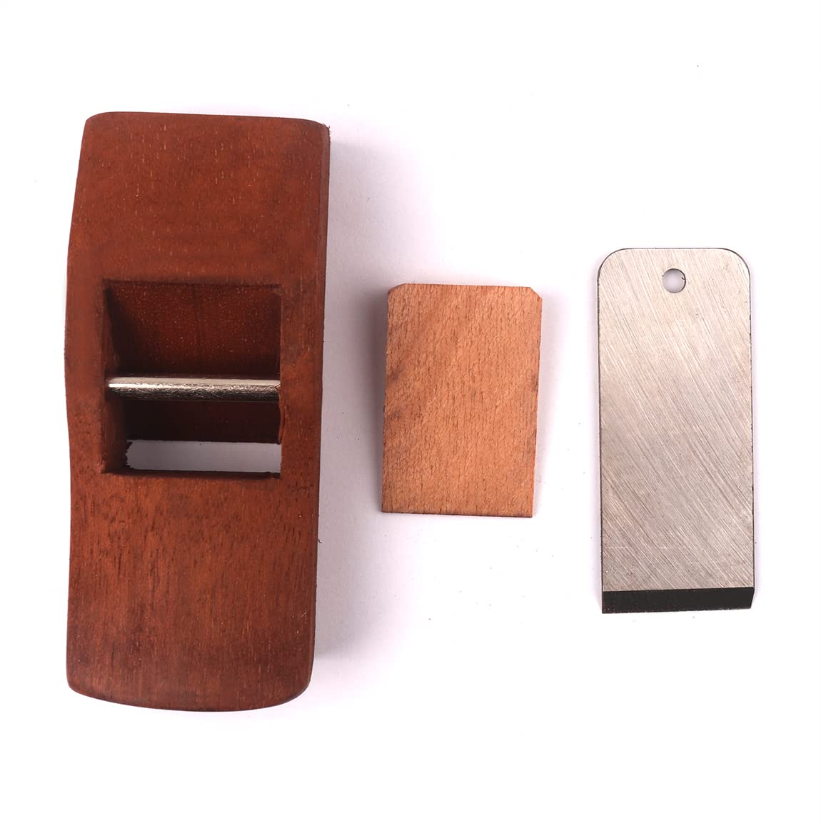 Atoplee Wood Hand Planes, Mini and Portable Woodworking Edge Trimming Plane for Edge Rounding Corner Rounding, with 1 Planer Blade and 1 Wood Fixer