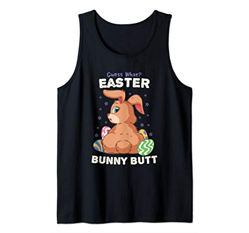 Easter Guess What Bunny Butt Easter Stocking Stuffer Tank Top
